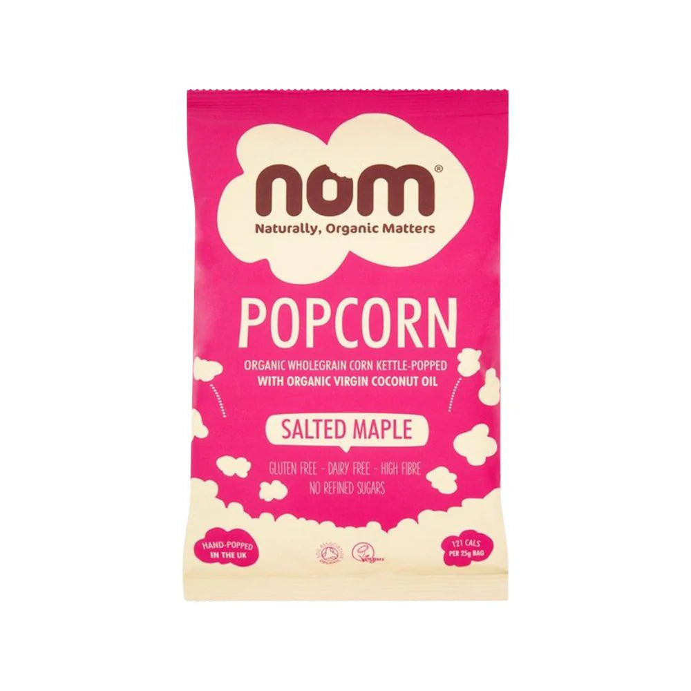 NOM Popcorn - Salted Maple Popcorn 24 x 25g | FodaBox Trade – FODA ...